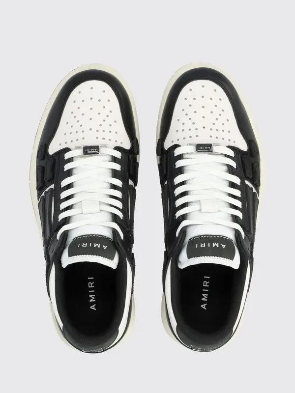 Amiri Skel Leather Low-top Trainers - Black
