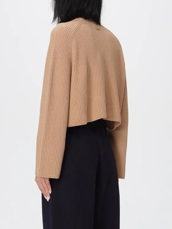 Max Mara Ribbed High Neck Sweater - Sangria