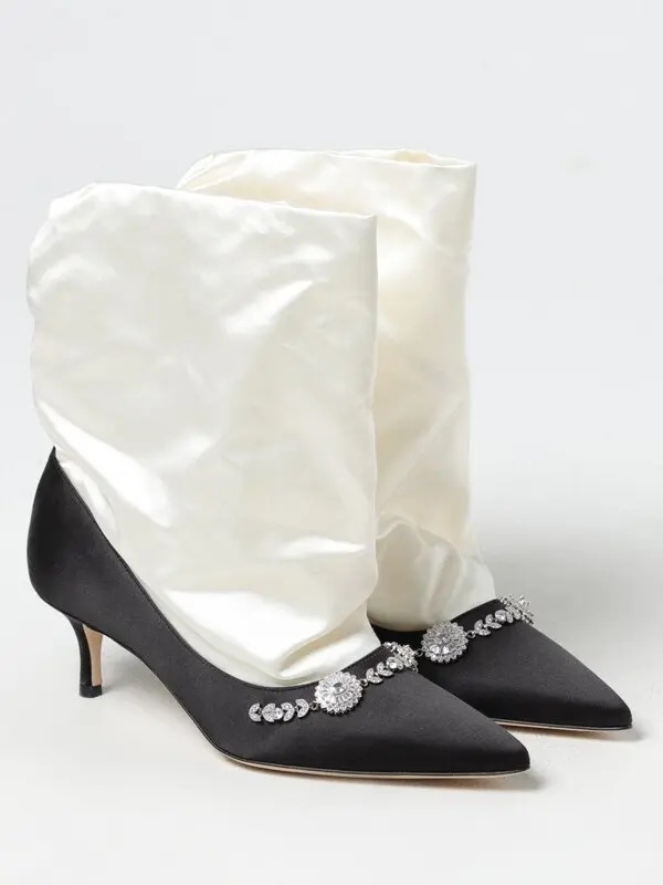 Manolo Blahnik Embellished Boots