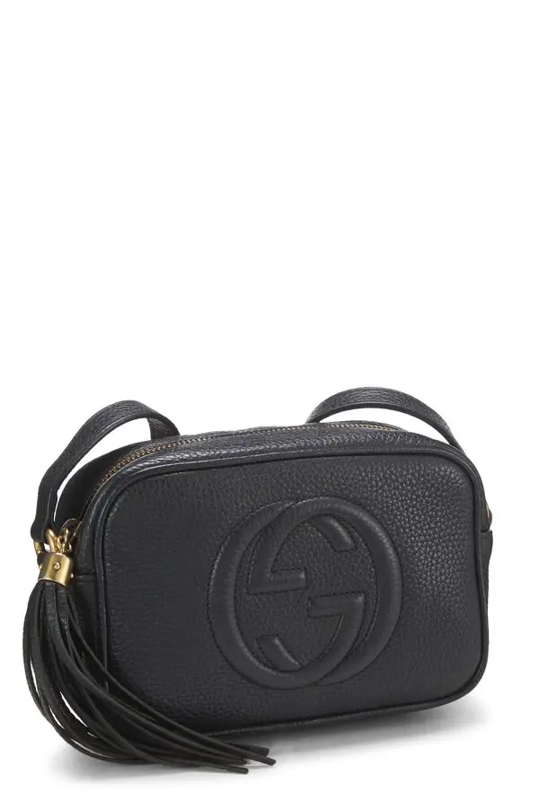 Gucci Leather Soho Disco Bag - Black