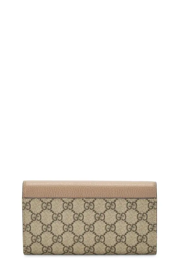Gucci Gg Supreme Canvas Continental Wallet