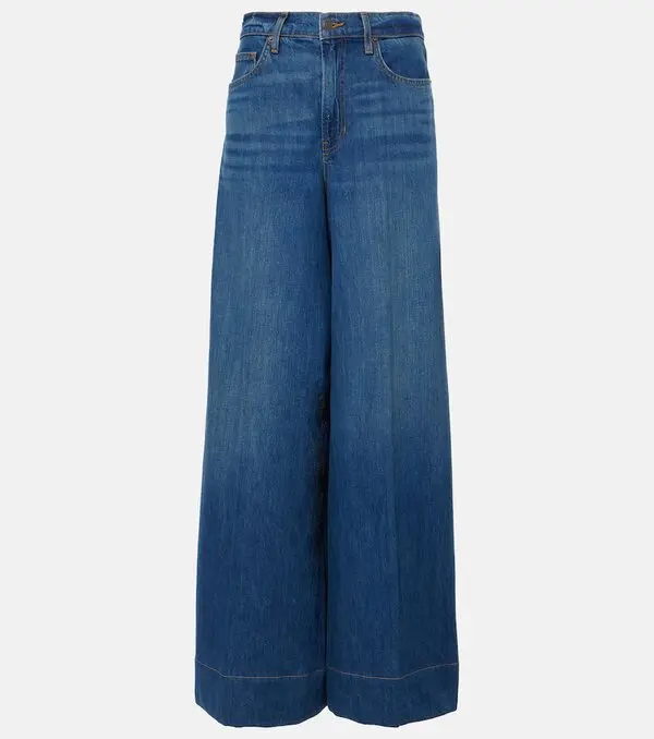 Veronica Beard Haizley Wide-leg Jeans - Blue