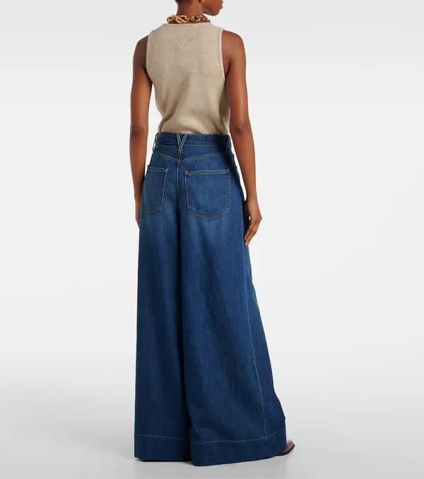 Veronica Beard Haizley Wide-leg Jeans