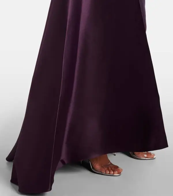 Solace London Alba One-Shoulder Gown - Purple - 20% Off