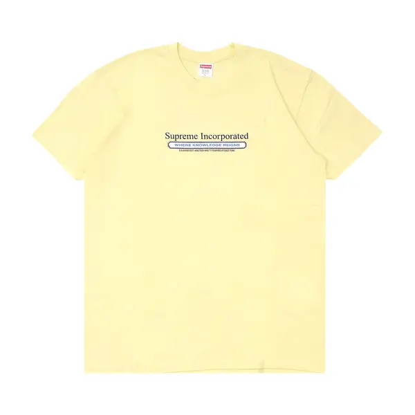 Supreme Inc. T-shirt 'pale - Yellow