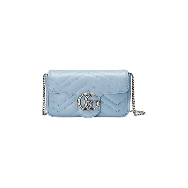 Gucci Gg Marmont Super Mini Bag - Blue