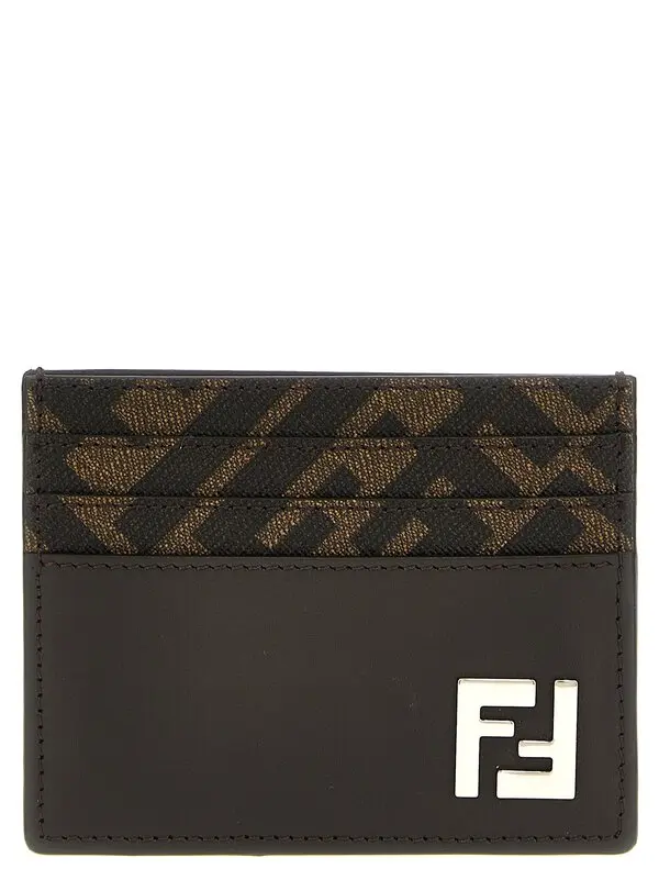 Fendi Squared Ff' Card Holder - Brown