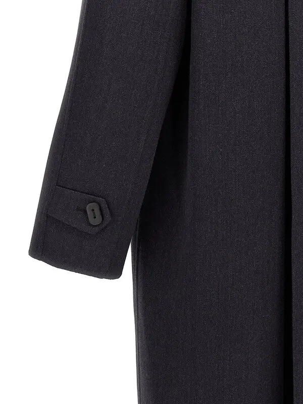 Fendi Double Wool Coat - Blue