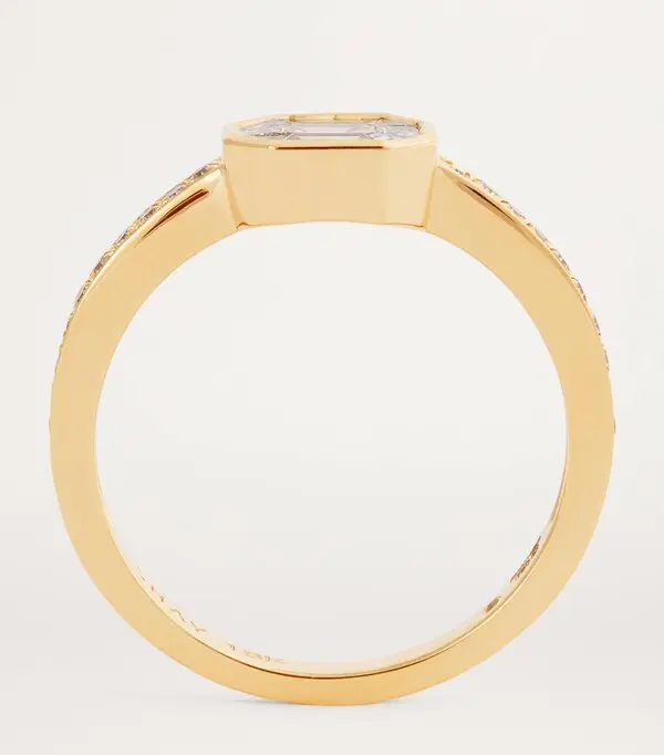 Shay 18kt Yellow And Diamond Illusion Ring
