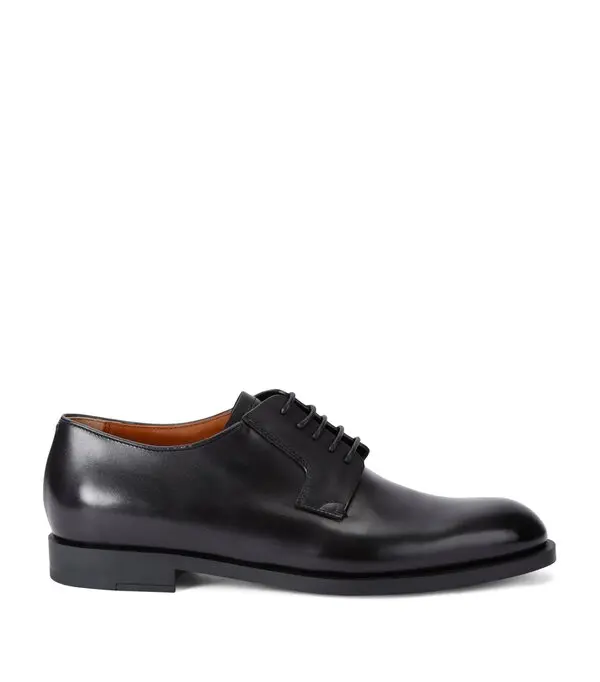 Zegna Leather Classic Flex Derby Shoes