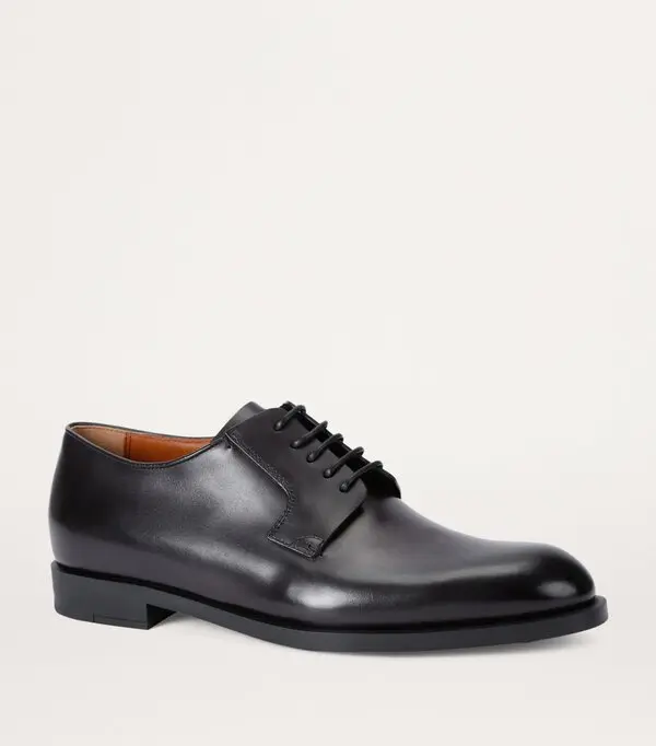 Zegna Leather Classic Flex Derby Shoes
