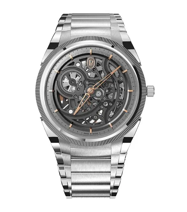 PARMIGIANI FLEURIER Stainless Steel And Platinum Tonda Pf Skeleton Watch - Grey