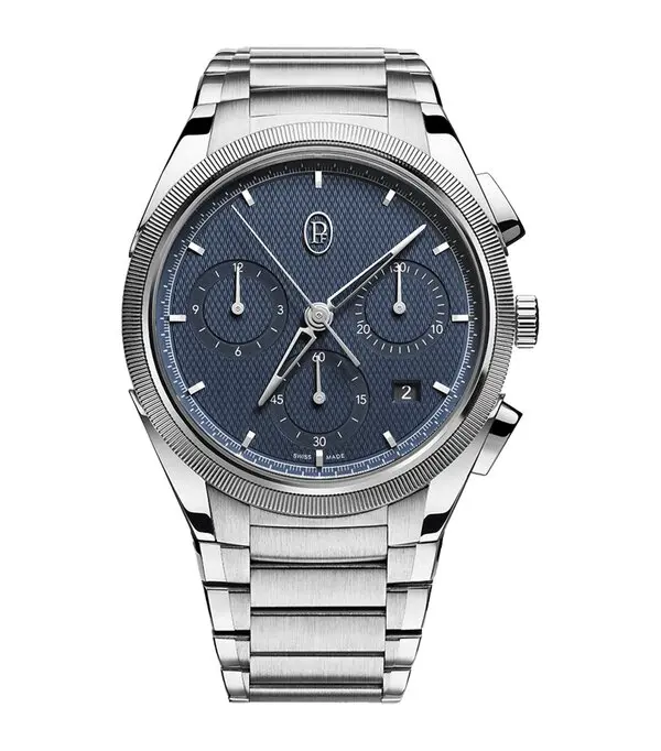 PARMIGIANI FLEURIER Stainless Steel Tonda Pf Chronograph Watch - Blue
