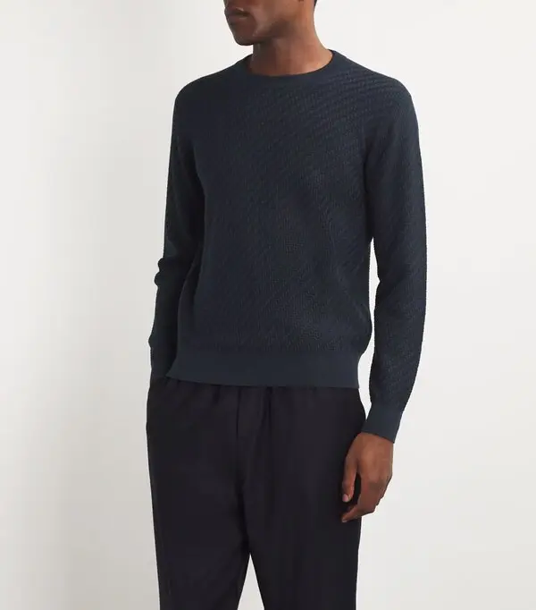 Brioni Cotton-silk-cashmere Sweater