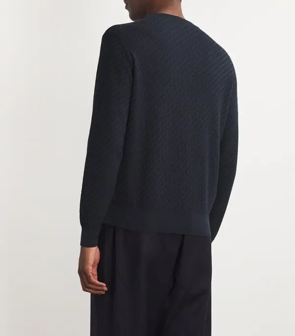 Brioni Cotton-silk-cashmere Sweater