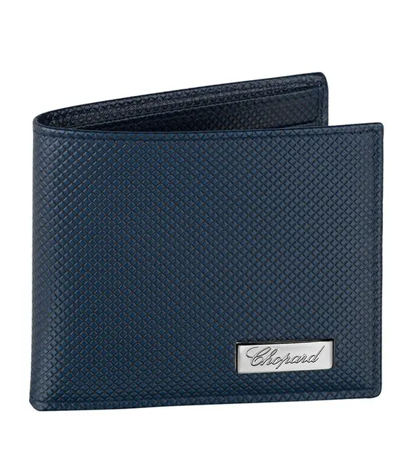 Chopard Mini Leather Il Classico Bifold Wallet - Blue