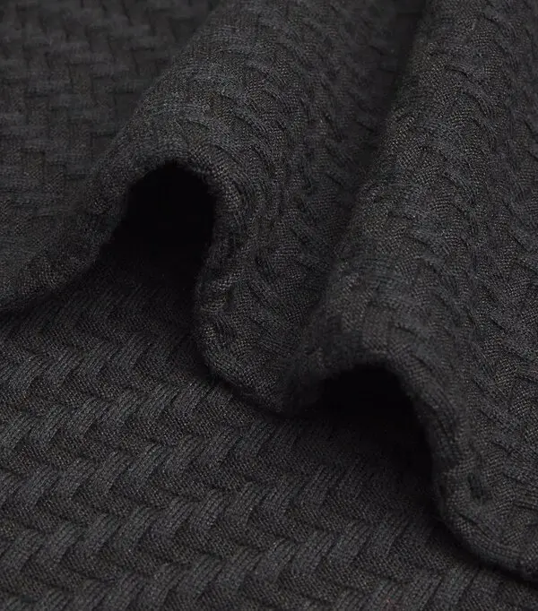 Brioni Cotton-silk-cashmere Zipped Sweater - Black