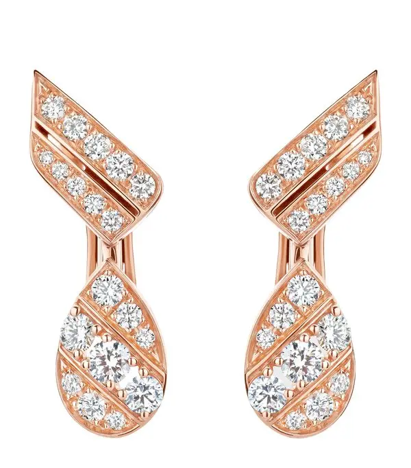 CHAUMET Joséphine Aigrette Earrings - Rose Gold