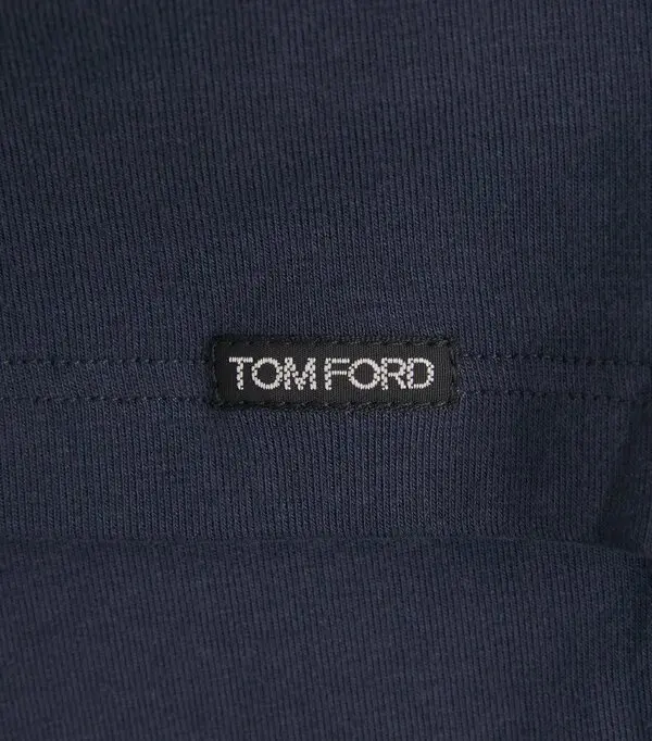 TOM FORD Stretch-cotton T-shirt - Blue