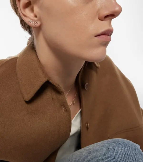 SYDNEY EVAN Croissant Small Stud Earring