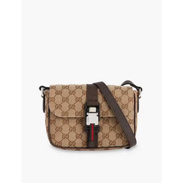 Gucci Mini Gg Canvas Messenger Bag - B.eb/cocoa