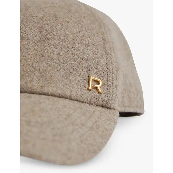 REISS Wool-blend Cap With Brand Plaque