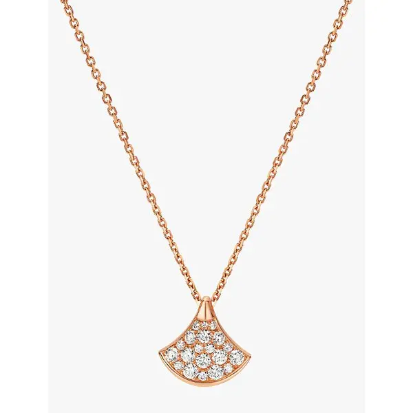 BVLGARI Divas' Dream 18ct And Diamond Necklace - Rose Gold