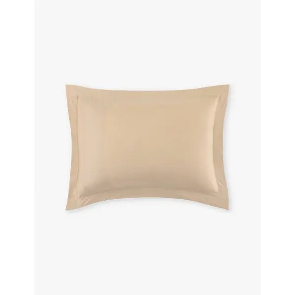 YVES DELORME Triomphe Oxford Cotton-sateen Pillow Case - Dune