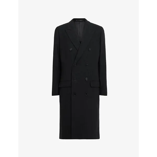 ALLSAINTS Arcade Lapel-collar Relaxed-fit Coat