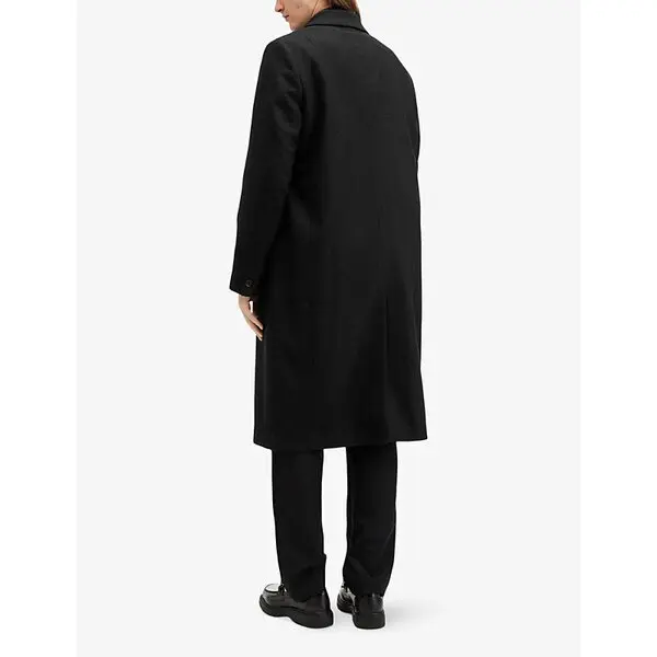 ALLSAINTS Arcade Lapel-collar Relaxed-fit Coat