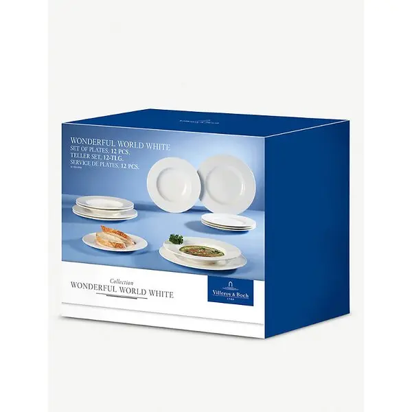 VILLEROY & BOCH Wonderful World 12-piece Plate Set