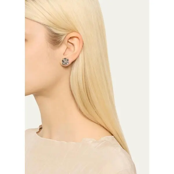 Paul Morelli Black Gold Confetti Mixed-diamond Stud Earrings