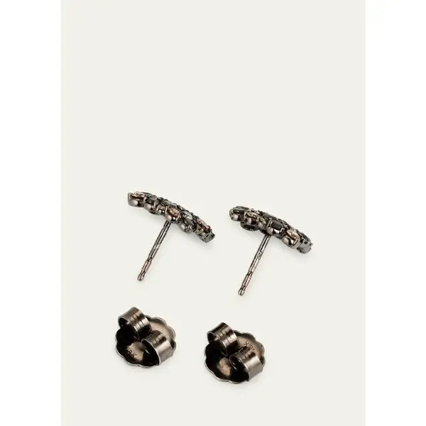 Paul Morelli Black Gold Confetti Mixed-diamond Stud Earrings