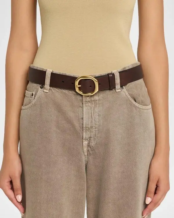 Rag & Bone Audrey Leather Belt - Drkespso