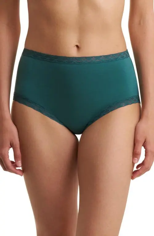 Natori Bliss Cotton Full Brief 3-pack - Luster/blue Flame/emerald Blue