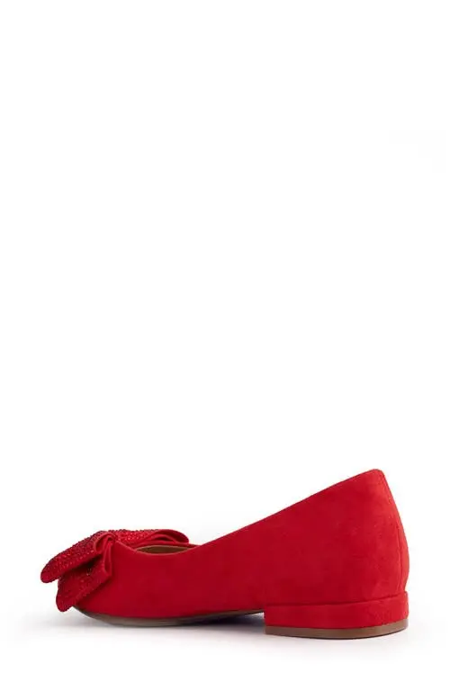 Me Too Alize Studded Bow Flat - Red