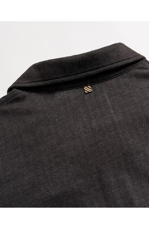 Billy Reid Long Sleeve Textured Stripe Polo