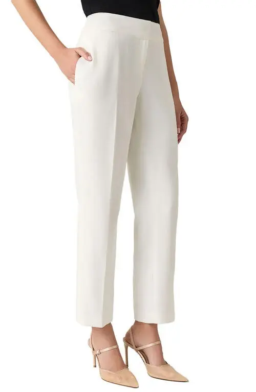 KASPER Ava Straight Leg Pants - Vanilla Ice