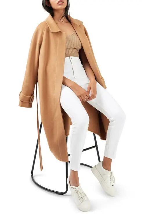 BELLE & BLOOM Shore To Shore Belted Wool Coat