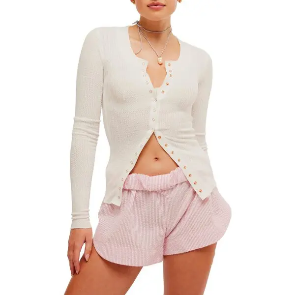 Free People Intimately Fp Going Places Cardigan - Ivory