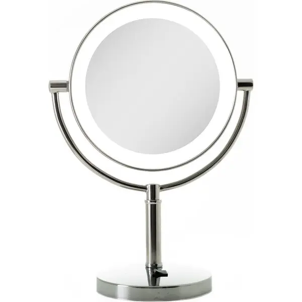 ZADRO Laguna Lighted Makeup Mirror With 5x/1x Magnifications - Chrome