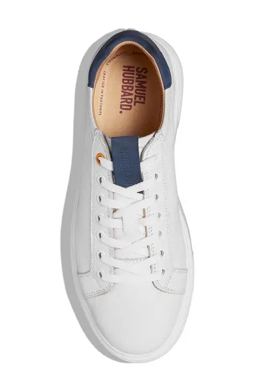 Samuel Hubbard Sunset Sneakers - White/ Blue Leather