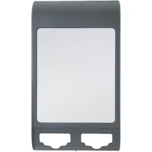 ZADRO Fogless Shower Mirror With Razor Holder & Squeegee - Gray