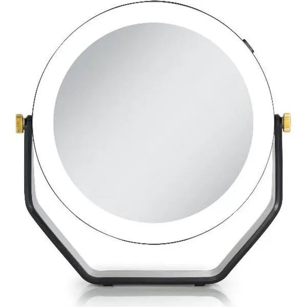ZADRO Lighted Makeup Mirror With 5x/1x Magnifications - Black