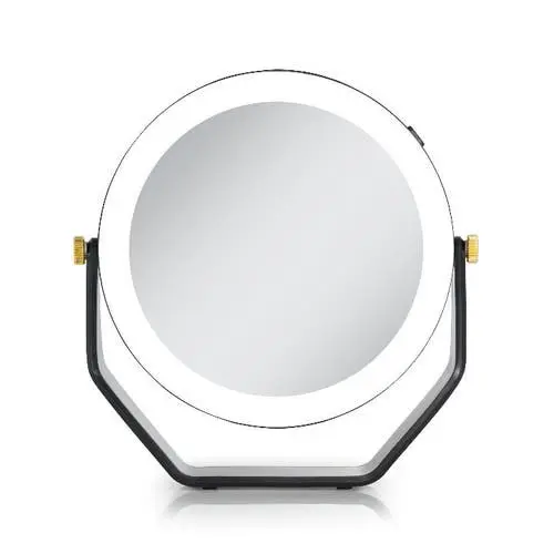ZADRO Lighted Makeup Mirror With 5x/1x Magnifications - Black