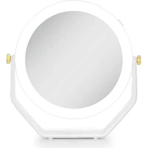 ZADRO Lighted Makeup Mirror With 5x/1x Magnifications - White