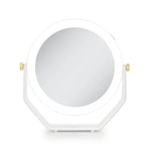 ZADRO Lighted Makeup Mirror With 5x/1x Magnifications - White