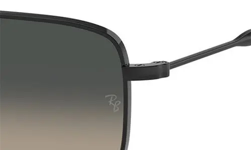 Ray-ban 59mm Gradient Rectangle Sunglasses - Black