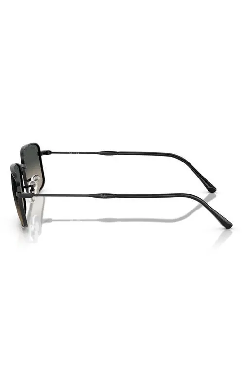 Ray-ban 59mm Gradient Rectangle Sunglasses - Black
