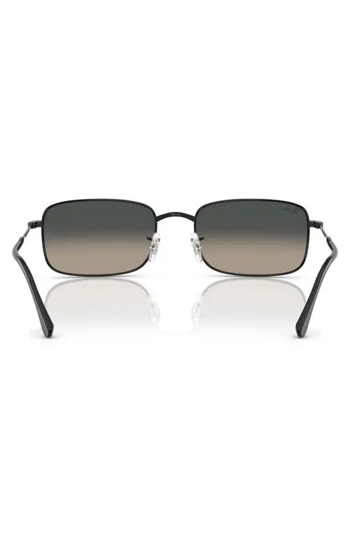 Ray-ban 59mm Gradient Rectangle Sunglasses - Black